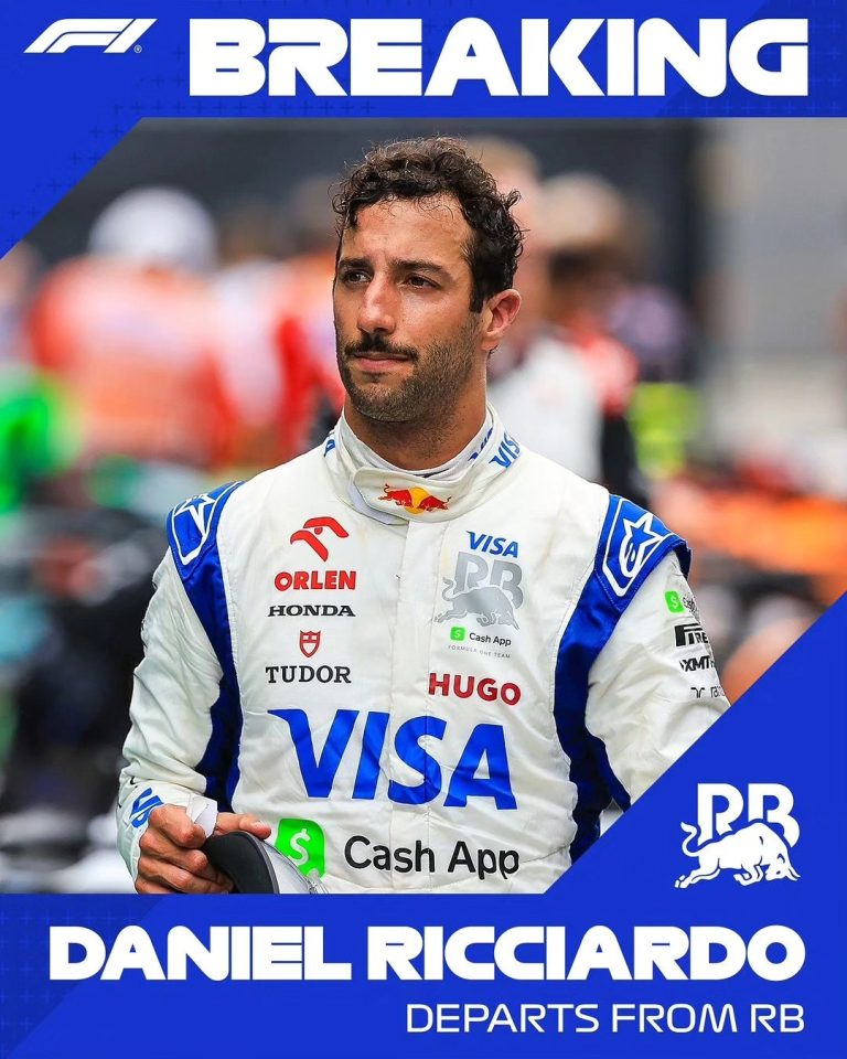 Daniel Ricciardo จะไม่ได้ขับให้ทีม RB แล้ว - หัดดู F1